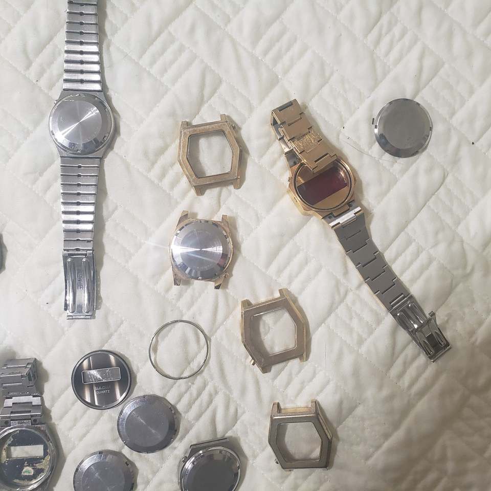 Lot of empty Bulova LED watch cases for parts | eBay
