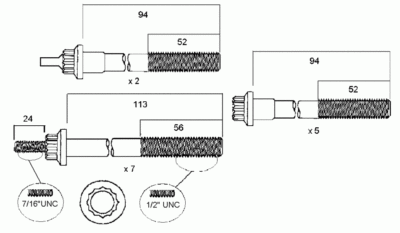 CYLINDER HEAD BOLT SET FOR JEEP WRANGLER TJ 4.0L ERH 1991-2006 | eBay