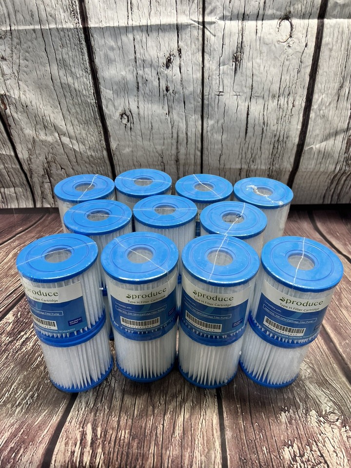 SPRODUCE Type H Filter Cartridge 22 Pack Replacement Cartridge Pool ...