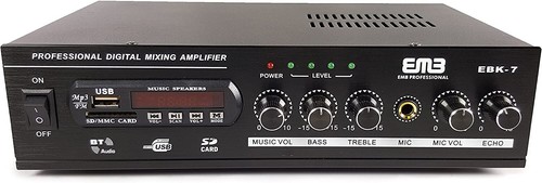EMB 400W Professional Digital karaoke Mixing Amplifier w/ w/ Bluetooth ...