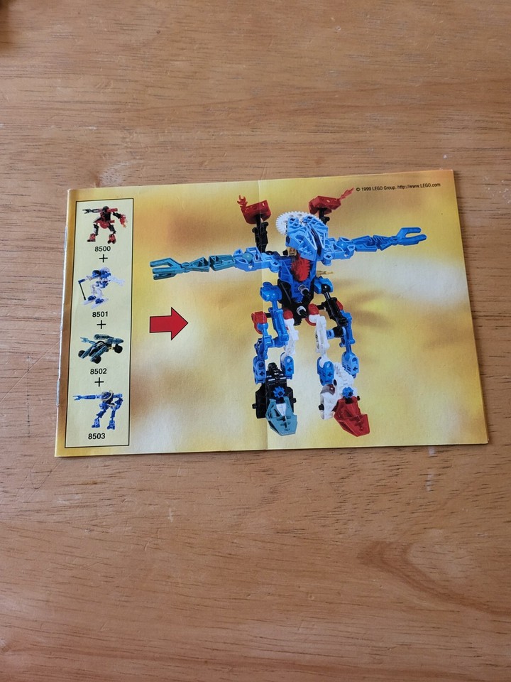 LEGO Technic Throw Bots 8500 Instruction Manual ONLY 1999 Booklet (P1 ...