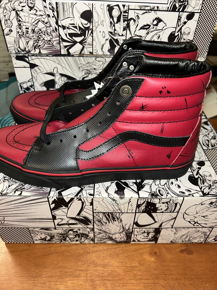 NEW VANS Sk8-Hi Marvel Deadpool Shoes (US 11) -Limited Edition DEAD ...