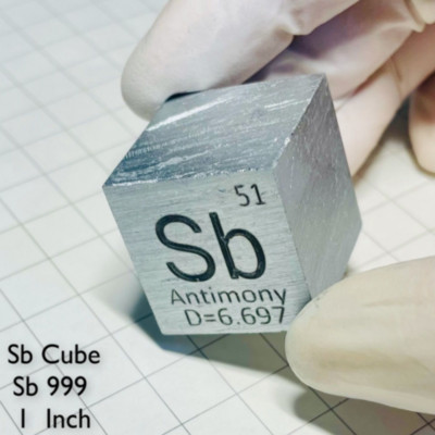 25.4mm Sb Metal 99.9% Carve Element Periodic Table Cube 110g | eBay