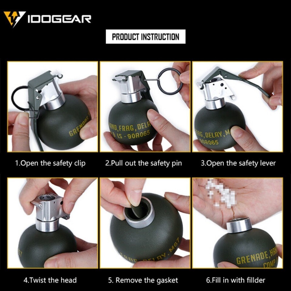 M67 Body Model Dummy Frag Gren Quick Release Stun Army Military Battle ...