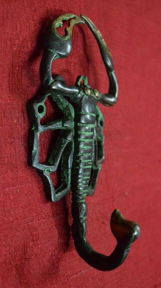 Scorpion Shape Rear Wall Decor Key Cloth Hook Hat Hanger Brass Home ...