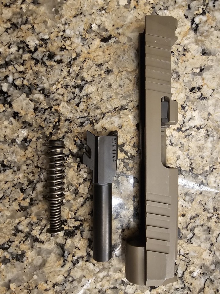 Used Oem Glock 43X G43X 9mm Complete Slide Barrel Guide Rod. | eBay