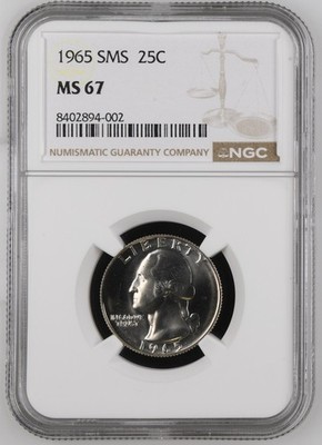 1965 SMS 25C Washington Quarter MS 67 NGC Graded Coin | eBay
