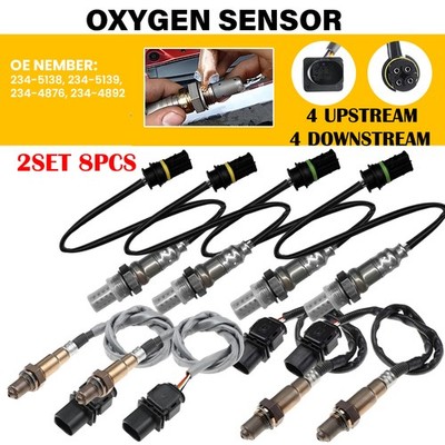 8X O2 Oxygen Sensor Up&Downstream for 2008-2010 BMW X3 X5 135I 325 328 ...