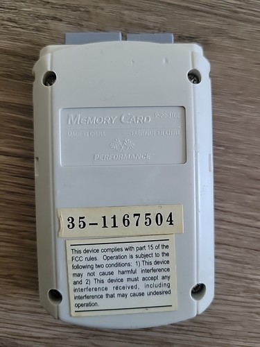 Sega Dreamcast Performance Memory Card P-20-316 Tested | eBay