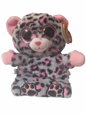 TY Beanie Boos Peek-A-Boo 4" TRIXI the Leopard Phone Holder with ...