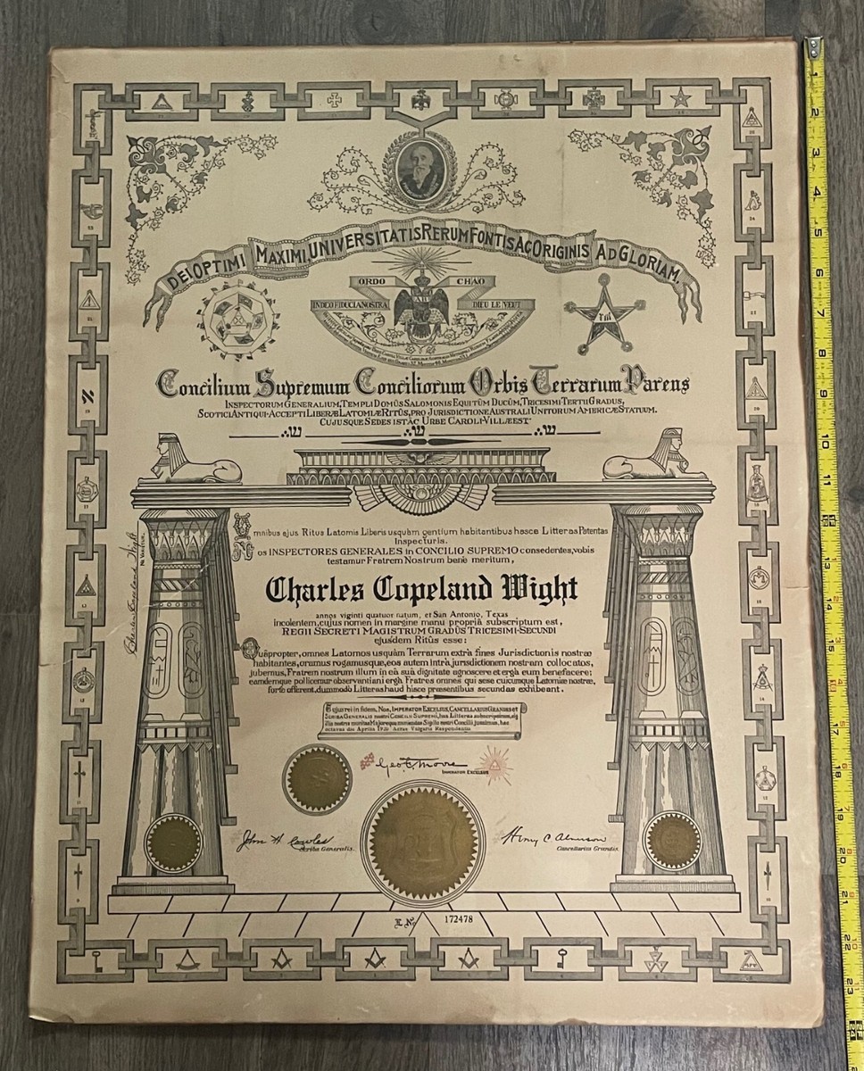 Scottish Rite Masonic Degrees Scottish Rite 30th Degree Apron 1