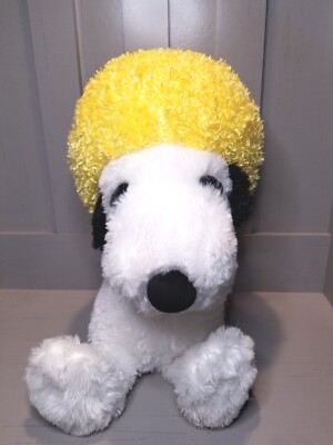 Peanuts Snoopy Yellow Afro Plush Stuffed Animal | eBay