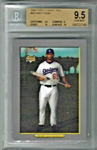 2006 Topps Turkey Red MATT KEMP RC #602 Los Angeles Dodgers BGS Gem ...