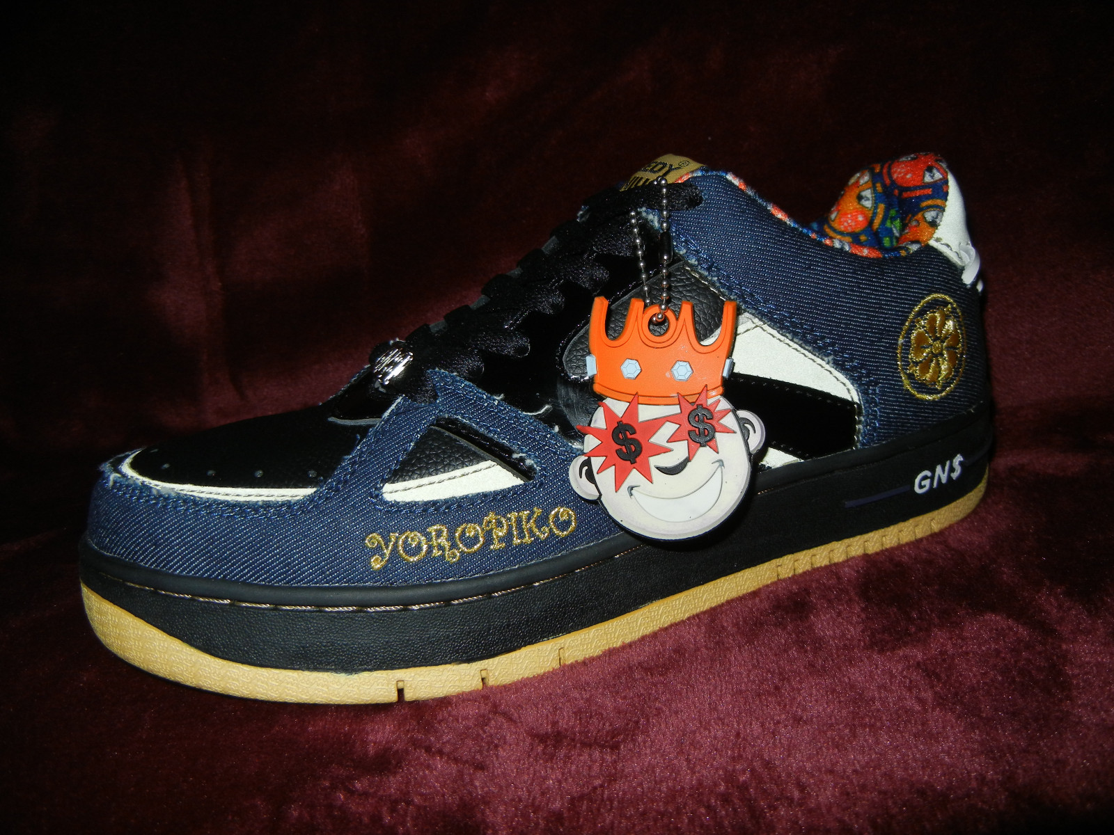 Greedy Genius #TheRootOfAllEvil denim shoes size 8.5 #YOROPIKO sneakers ...