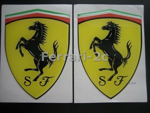 New Ferrari 328 Genuine Emblem Fender Badge Sticker Shield Decal Resin ...