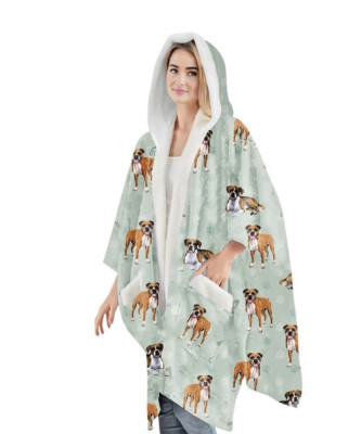 Snuggs Wrap Boxer Plush Hooded Blanket Robe- NWT-Free Shipping | eBay