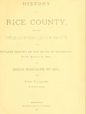 1882 RICE County Minnesota MN, History and Genealogy Ancestry Family ...