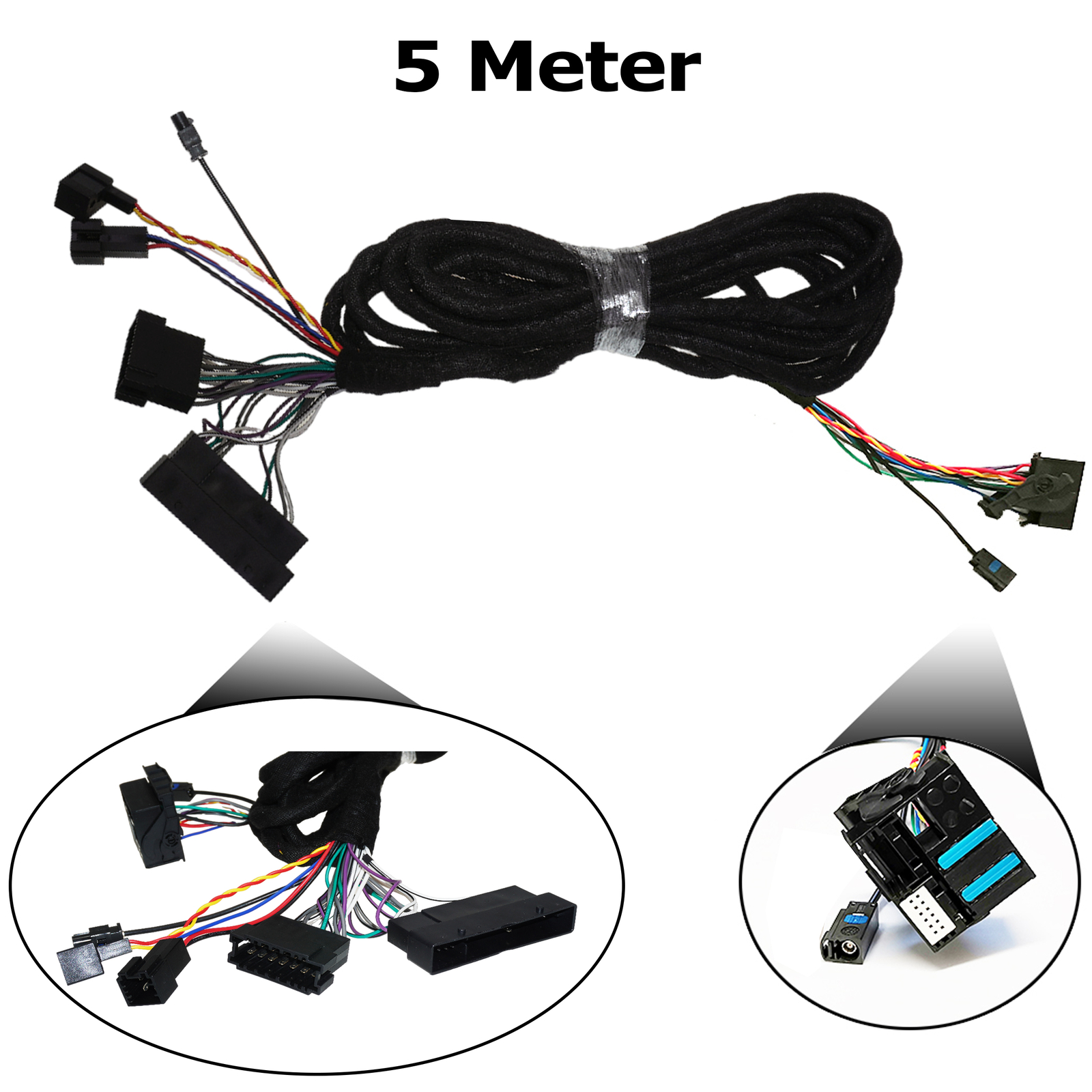 For Mercedes Benz W171 R171 W211 W219 APS50 LWL Cable to NTG2.5 Plug ...
