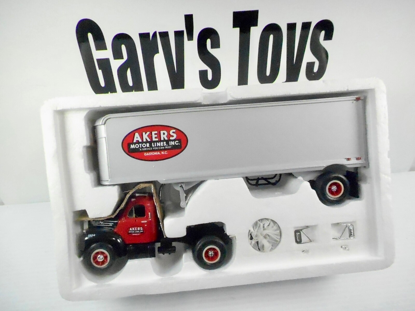 First Gear 1960 Mack Model B-61 Akers Motor Lines Tractor Trailer 1/34 ...