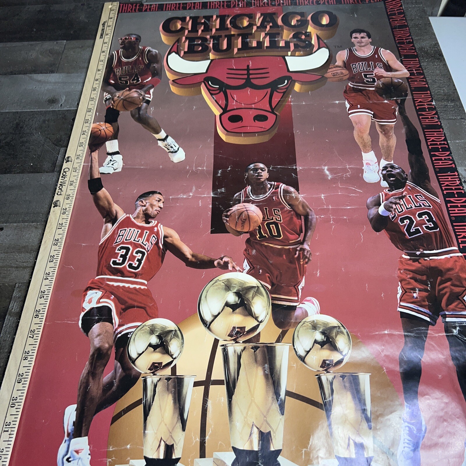 Chicago Bulls 3 Peat Logo