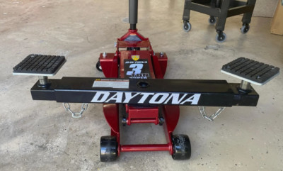 2 Ton Steel Floor Jack Cross Beam Adapter Saddle Heavy Duty Service ...