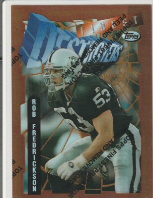 Rob Fredrickson Raiders 1996 Topps Finest Refractor | eBay