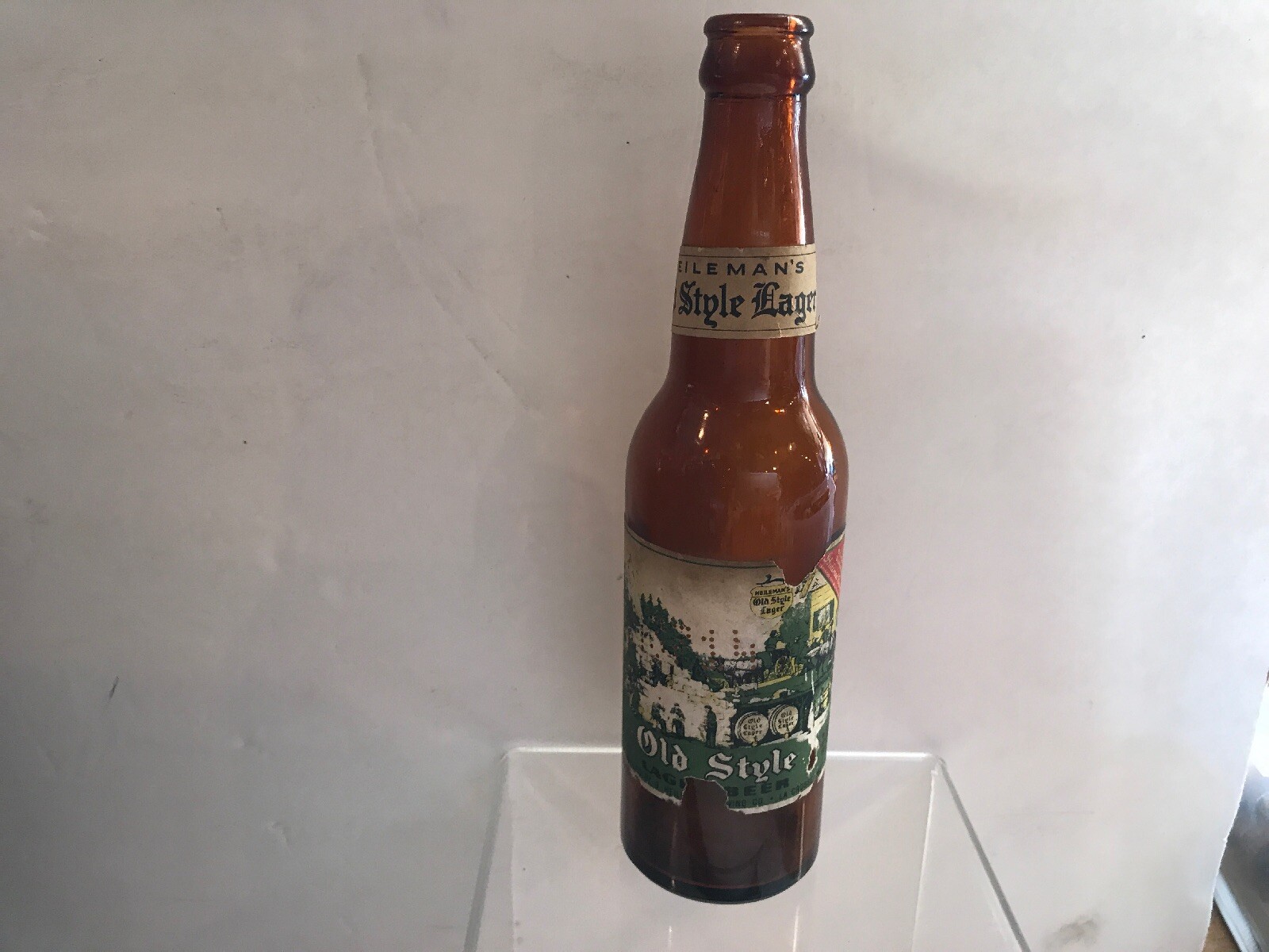 Heileman’s Old Style Lager 1947 Paper Label Beer Bottle, La Crosse ...