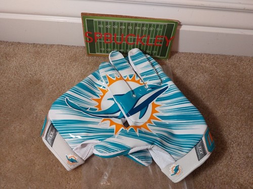NIKE VAPOR JET 3.0 NFL MIAMI DOLPHINS RECEIVERS FOOTBALL GLOVES, PGF339 ...