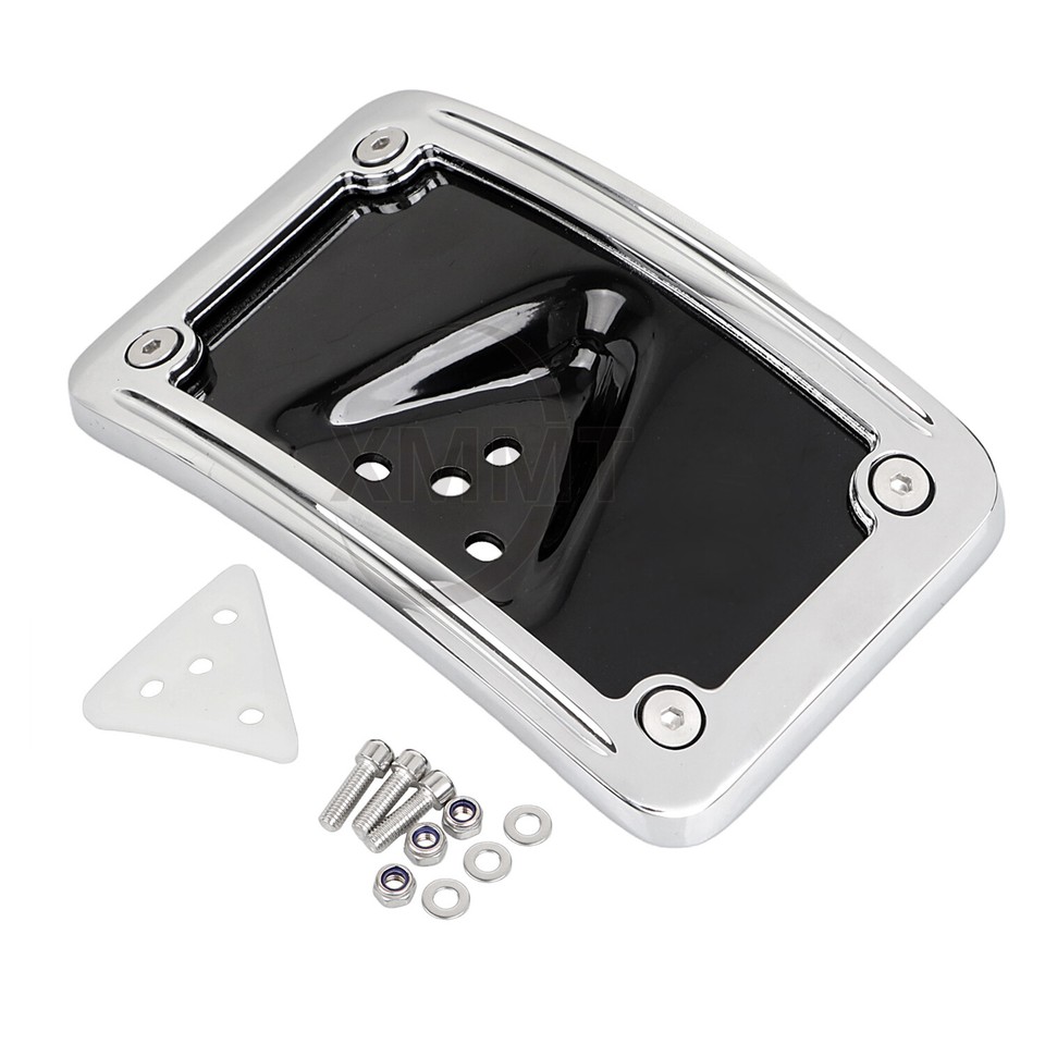 Harley Davidson 3 Hole Curved Laydown License Plate Mount Bracket w ...