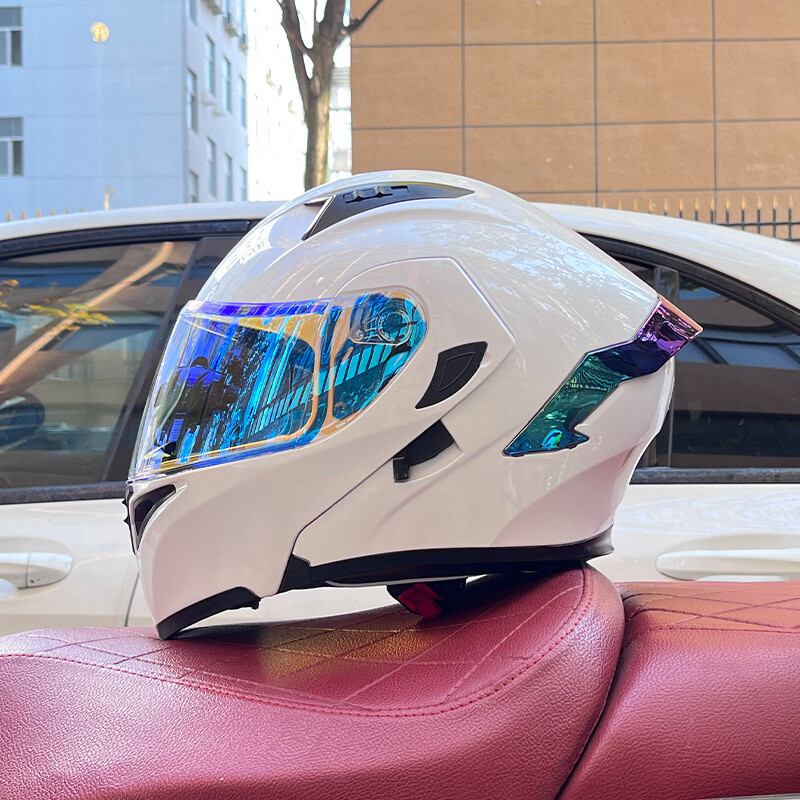 Night Vision Motorcycle Helmet Apex Helmet Revo Red Visor ( Night