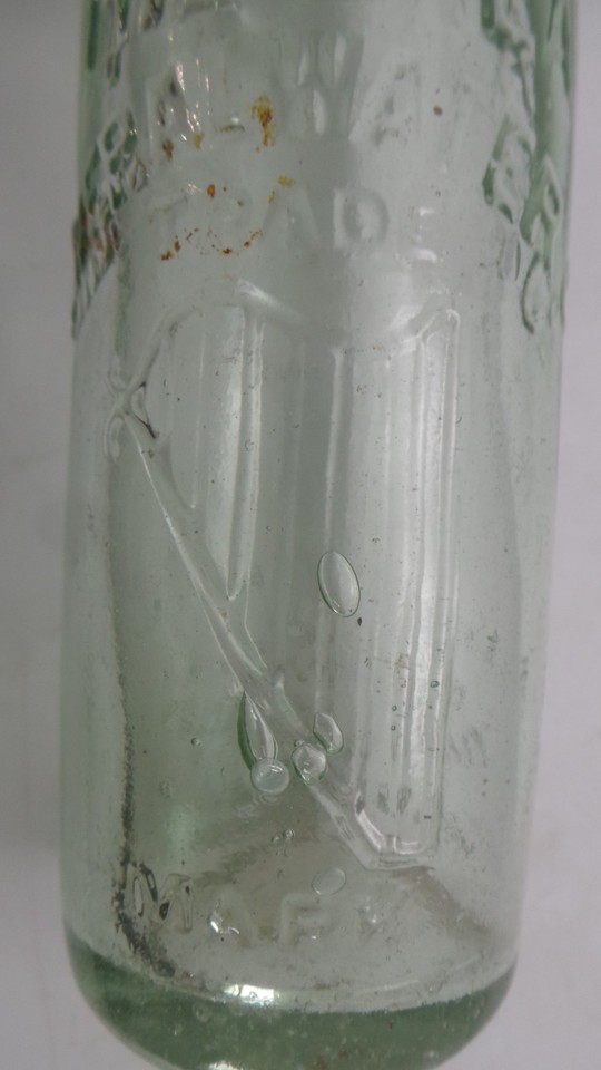 ANTIQUE RARE CODD BOTTLE - THE BALA MINERAL WATER Co -TRADE MARK ...