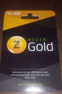 Razer Gold Gift Card USD $ 500 Got The Wrong Ones!!! No Expiration ...