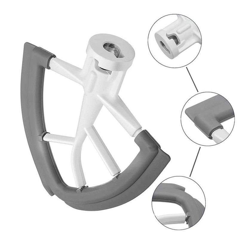 Mixer Paddle Flex Edge Beater Blade Scraper For Kitchenaid Tilt-Head 4. ...