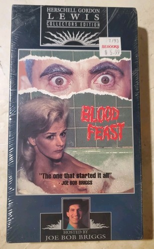 SEALED Blood Feast VHS Joe Bob Briggs Herschell Gordon Lewis 1993 Strand NEW | eBay