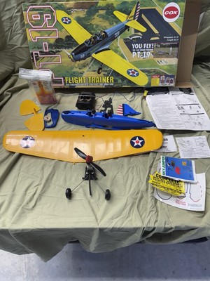 COX PT-19 Flight Trainer Vintage Control-line Gas Powered Plane Model ...