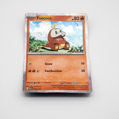 Poor condition Pokemon Fuecoco Card | eBay