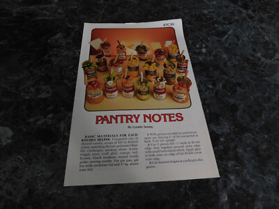 Pantry Notes 87C30 | eBay