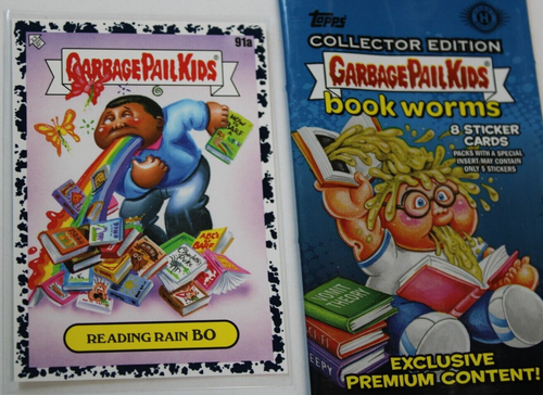 GARBAGE PAIL KIDS 2022 Bookworms "Black" card #91a "Reading Rain Bo" | eBay
