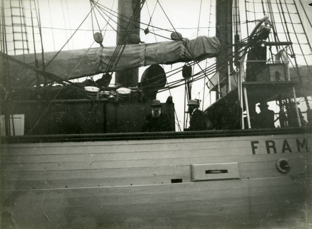 At The Launch Of Fram Larvik In Southeast Norway 1893 OLD PHOTO 5 ...