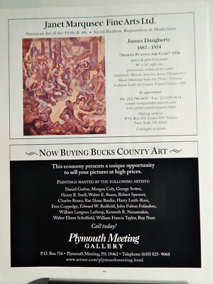 JAMES DAUGHERTY ART PIECE VTG ORIG 1999 ADVERTISEMENT | eBay