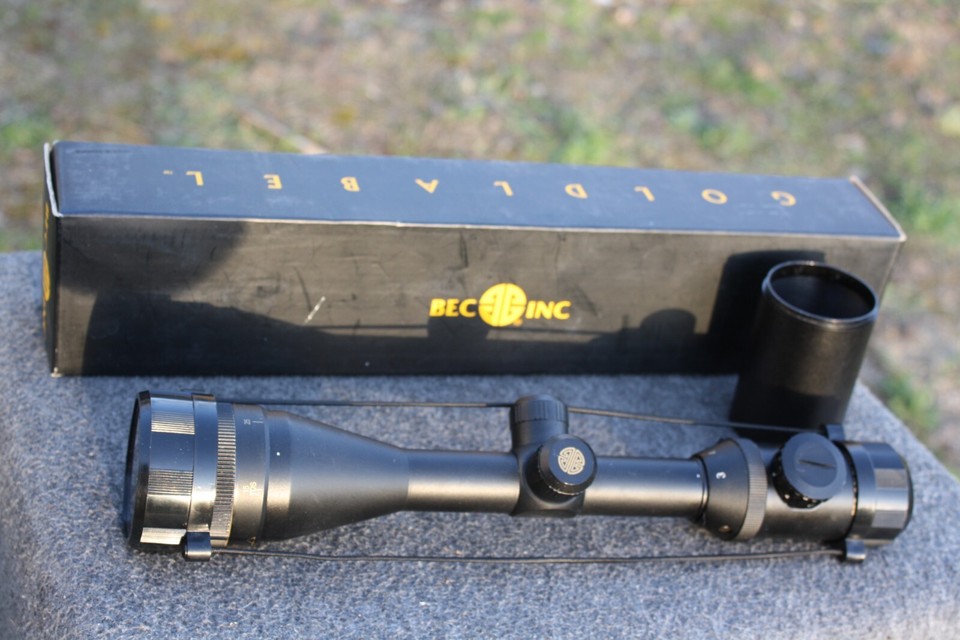 BEC INC Gold Label 3-9X42 Mil-Dot Style Reticle Black Rifle Scope W ...