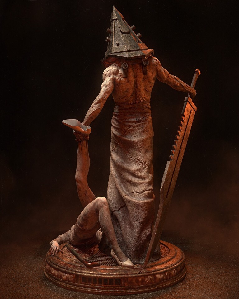 Pyramid Head Painted 3D Printed 12K Figure Statue Resin Model Kit ...