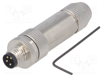 Connector: M8 straight shielded PIN: 4 male Plug T4011019041-000 | eBay