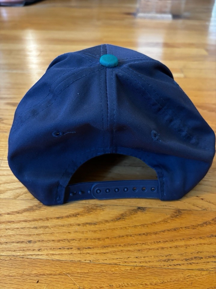 Seattle Mariners Vintage Snapback Hat Cap Blue/Teal Logo 7 Baseball MLB ...