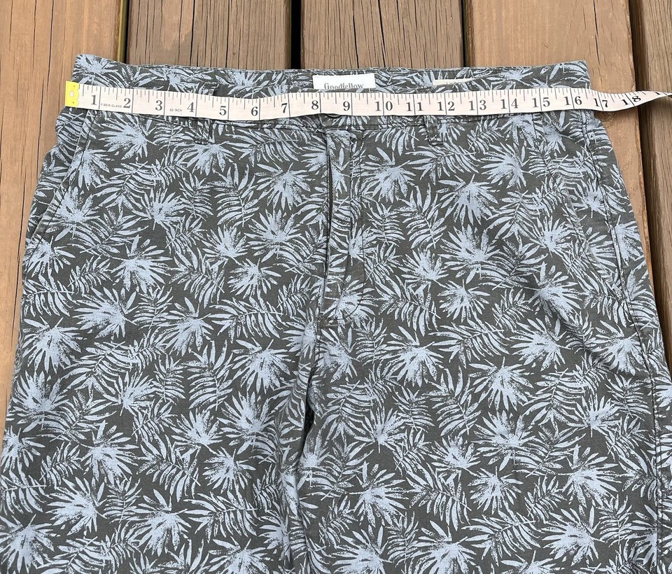 Tropical Palm Trees Shorts Mens 32 Goodfellow Linden Travel Casual ...