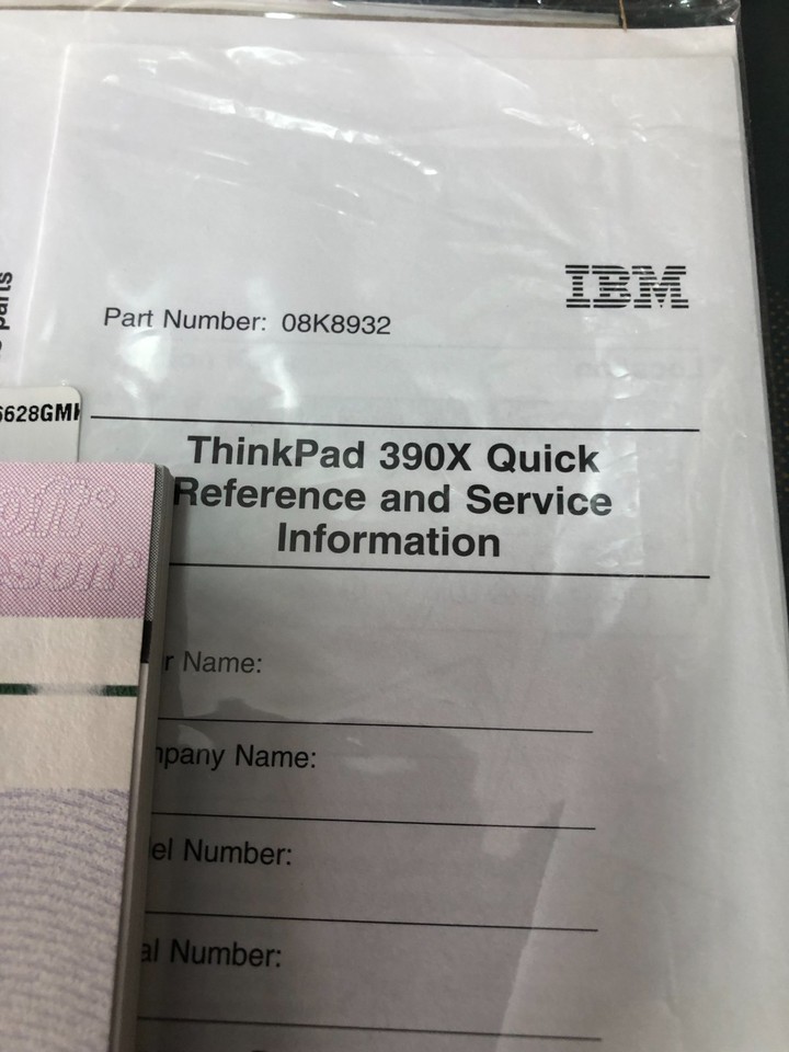 Vintage IBM ThinkPad 390X (2626-FNG) Unused | eBay