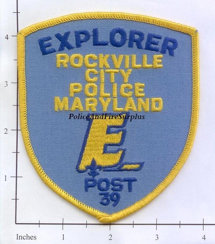 Maryland - Rockville City Police Explorer Post MD Police Dept Patch | eBay