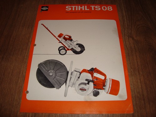 Stihl TS 08 The Versatile Cut-Off Machine Information Sheet | eBay