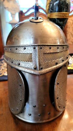 BEAUTIFUL Vintage ORNATE Metal Helmet Ice Bucket Camelot Japan ! | eBay