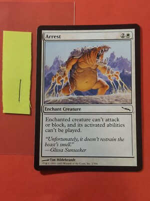 2003 Magic The Gathering Mirrodin #2 Arrest, C, NF, White, cd1 | eBay